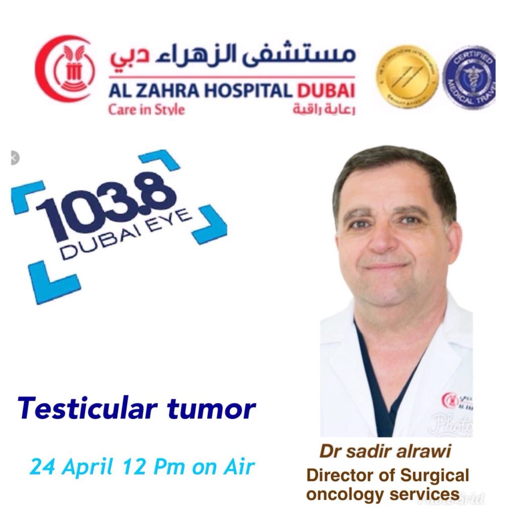 Testicular Tumor Dr Sadir alrawi on 103.8 Dubai Eye