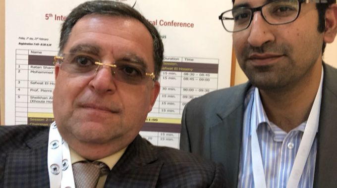 Sadir Alrawi with Dr Abid Shawkat In Korrfakkan conference m, February 2018