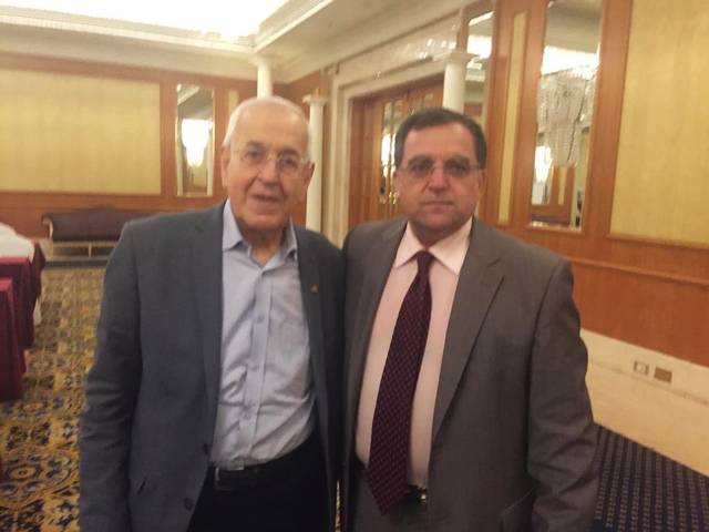 Dr Sadir Alrawi with Professor Suhaeil Samiaan | Cancer Care Center UAE
