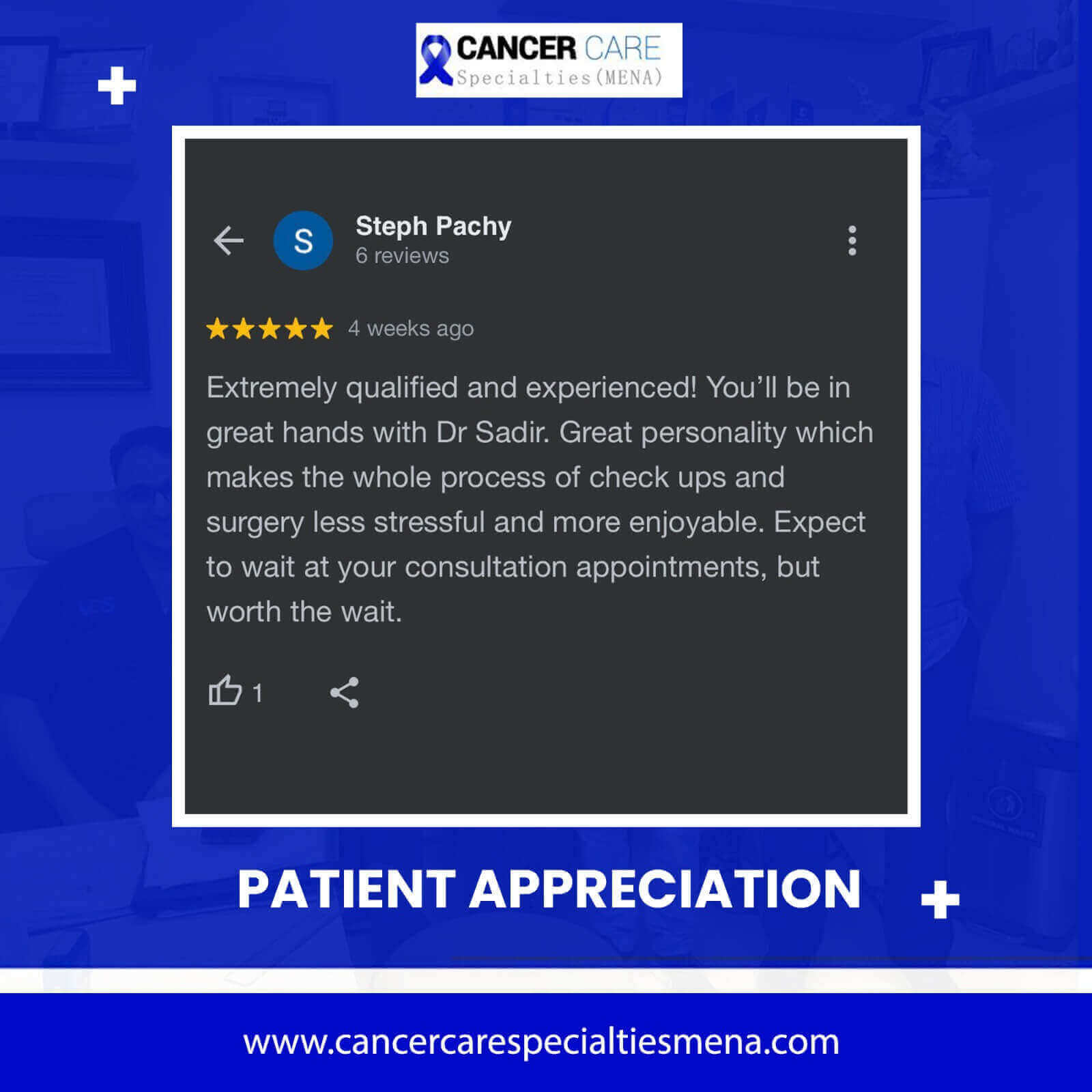 Patient Appreciation | Cancer Care Center UAE